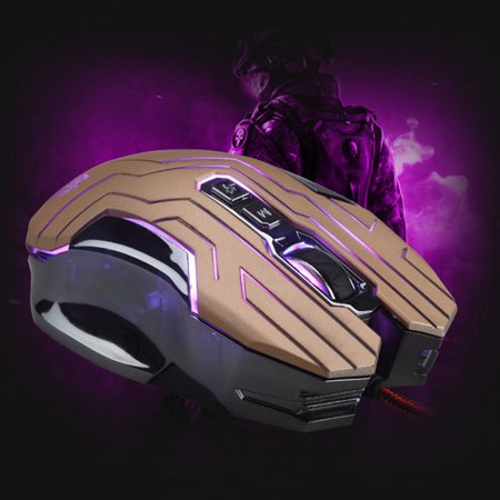 NEW X10 LED USB Wired Optical Game Mouse Gaming Adjustable PC Laptop 8 ...