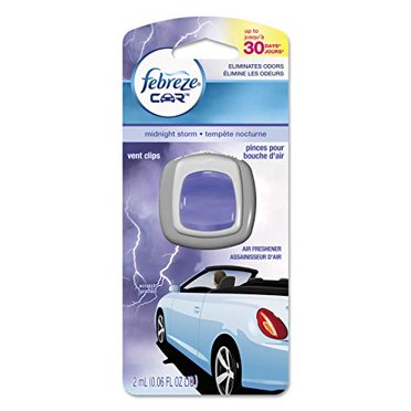 Febreze Car Air Freshener 5-Pack, 4 Gain Original Scent + 1 Heavy Duty ...