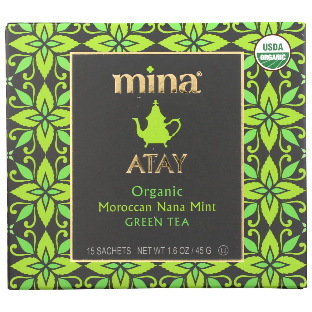 Mina Organic Atay Moroccan Nana Mint Green Tea, 15 Count - Walmart.com ...
