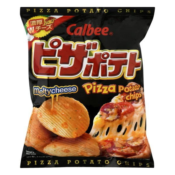 Calbee Pizza Potato Chips Melty Cheese 2.54oz/72g - Walmart.com