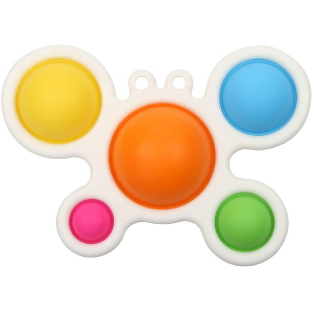 Baby Simple Dimple Sensory Toys, Silicone Dimple Fidget Toys for Ages 6 ...