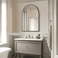MAYEERTY Modern 36*24in Wall Mounted Mirror for Bathroom, Aluminum ...