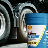 Shell Rotella T6 Full Synthetic 15W-40 Diesel Engine Oil, 5 Gallon ...