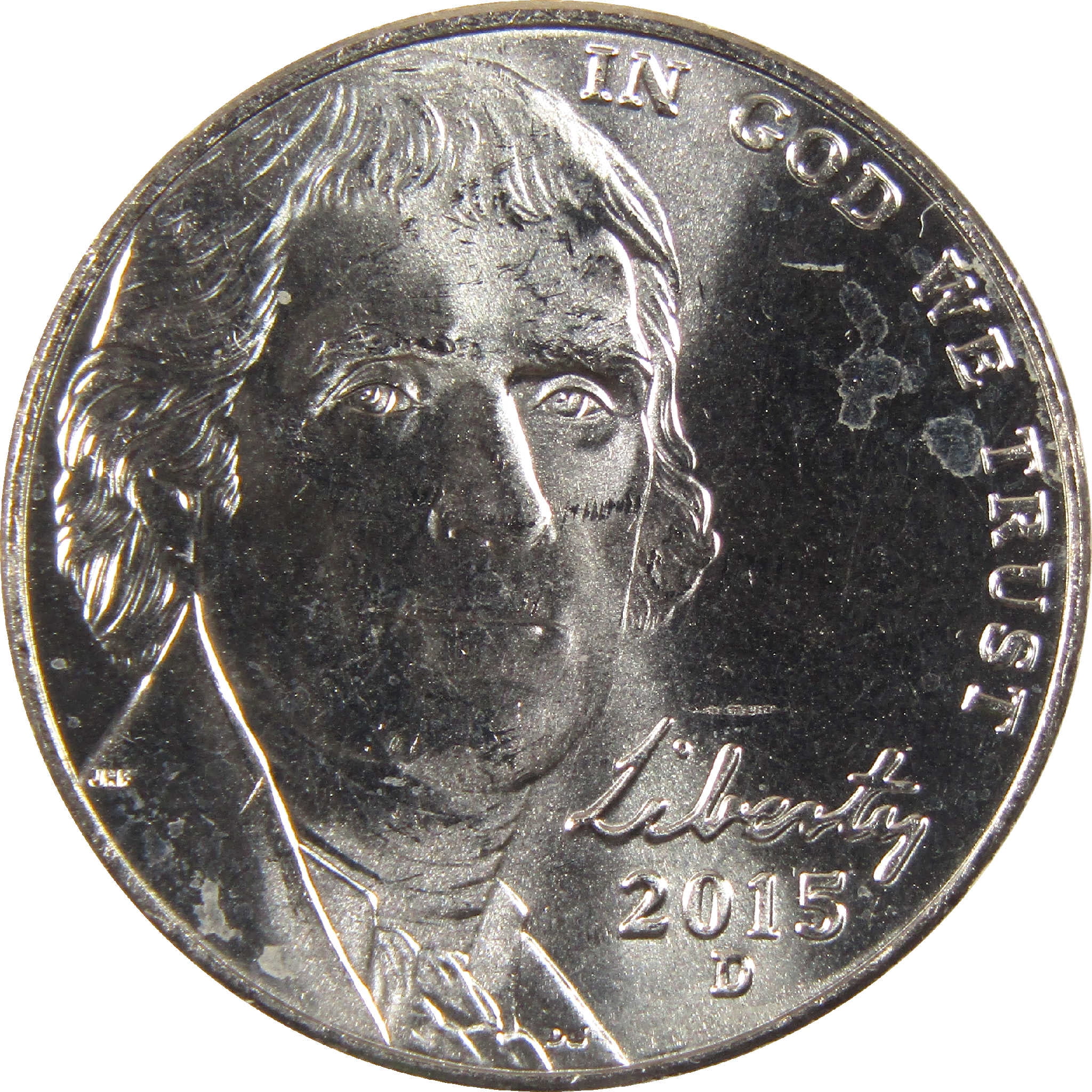 2015 D Jefferson Nickel BU Uncirculated 5c Coin - Walmart.com