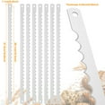 Lieonvis Bread Bow Knife Blades, 8 Pcs Serrated Stainless Steel, 10.8 × ...