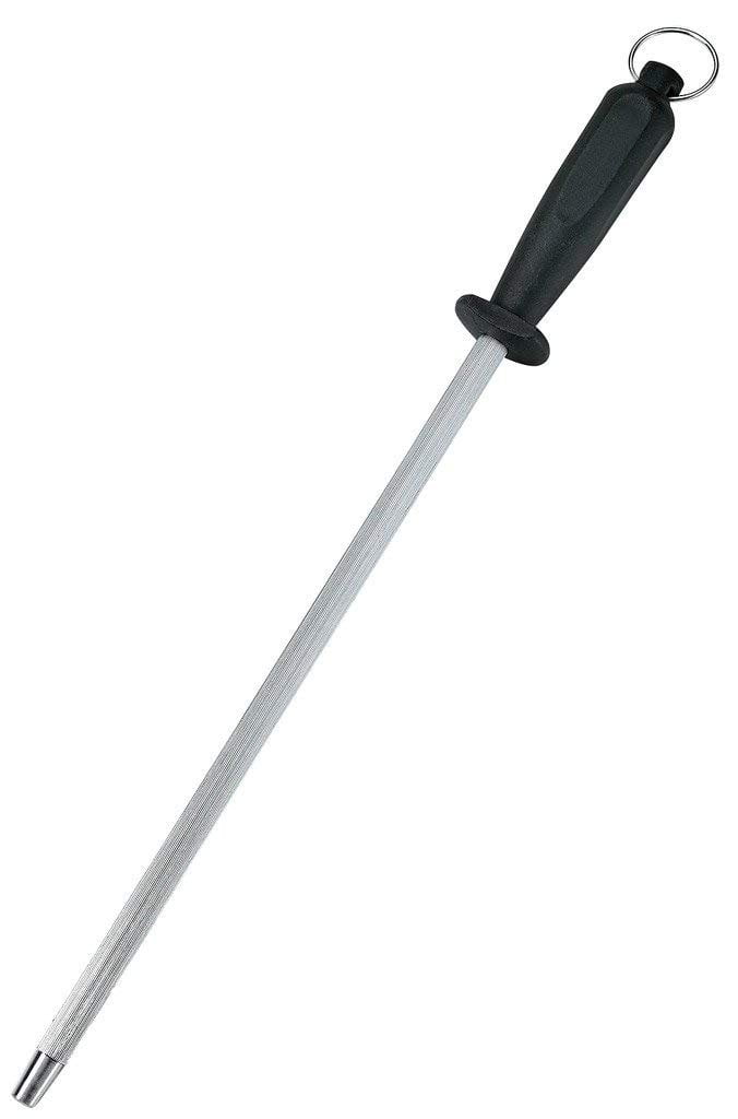 Kitch N Wares 12 Inch Steel Round Knife Sharpener With Plastic Black ...