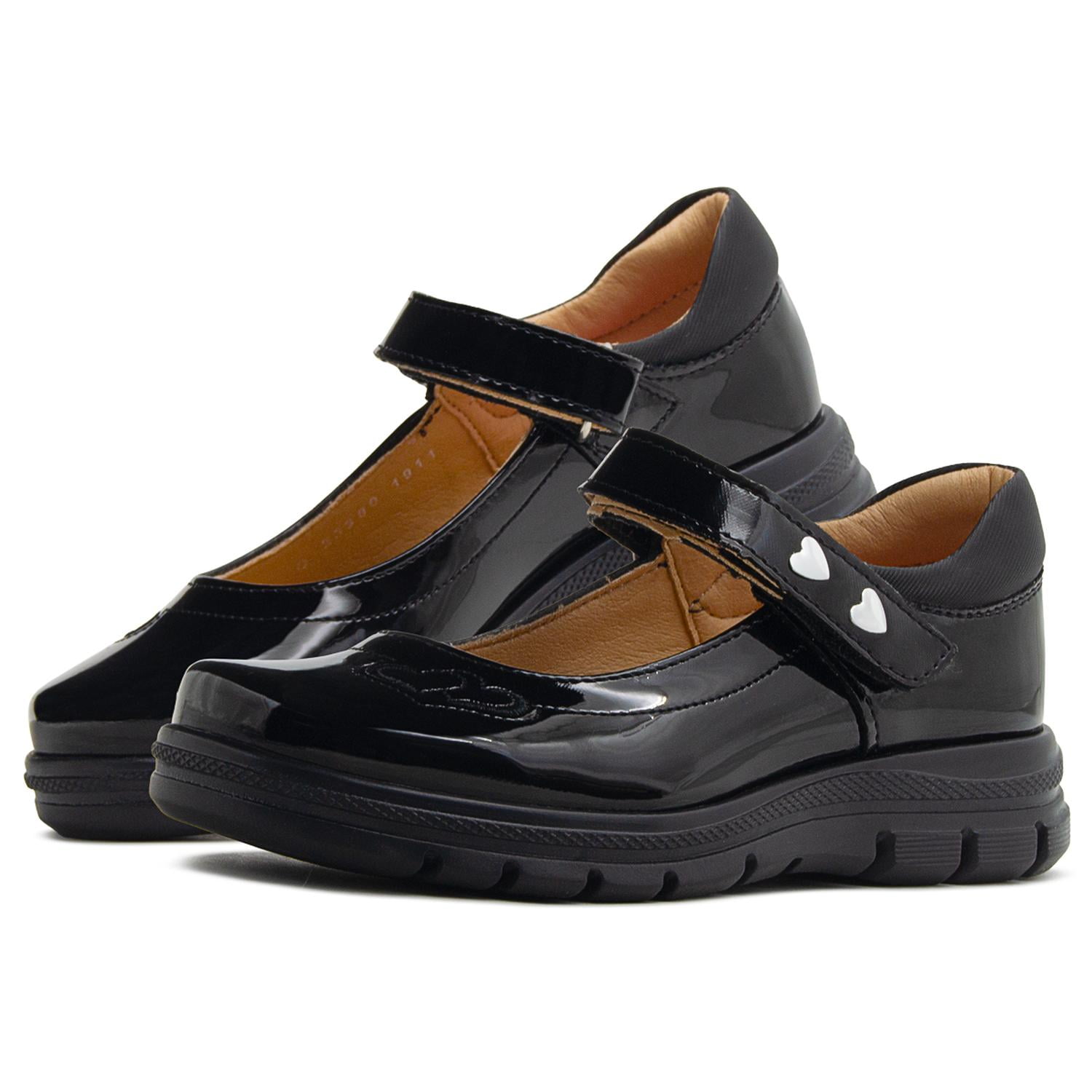 Zapato Escolar Yuyin Para Niñas Elegante Piel Charol 16-21.5 negro 16 ...
