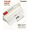 Katbite Value Pack Parchment Paper Roll with Serrated Cutter, 15in x ...