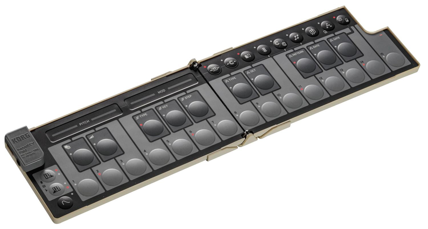 Korg NanoKEY Fold - Controlador plegable de 25 teclas MIDI para teclado ...