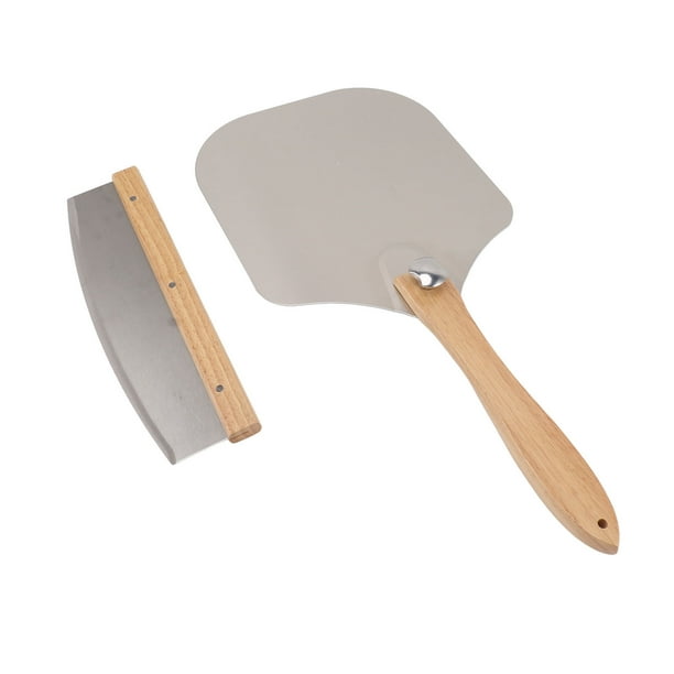 Pizza Paddle, Lengthen Wood Handle Pizza Cutter Ergonomic For ...