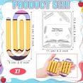 3.94in Large Acrylic Paper Clip Bookmarks, Colorful Transparent Page ...