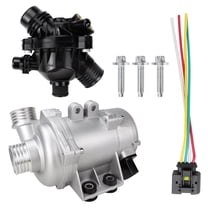 Labwork Electric Engine Water Pump W/ Thermostat For BMW N54 N55 3.0L ...