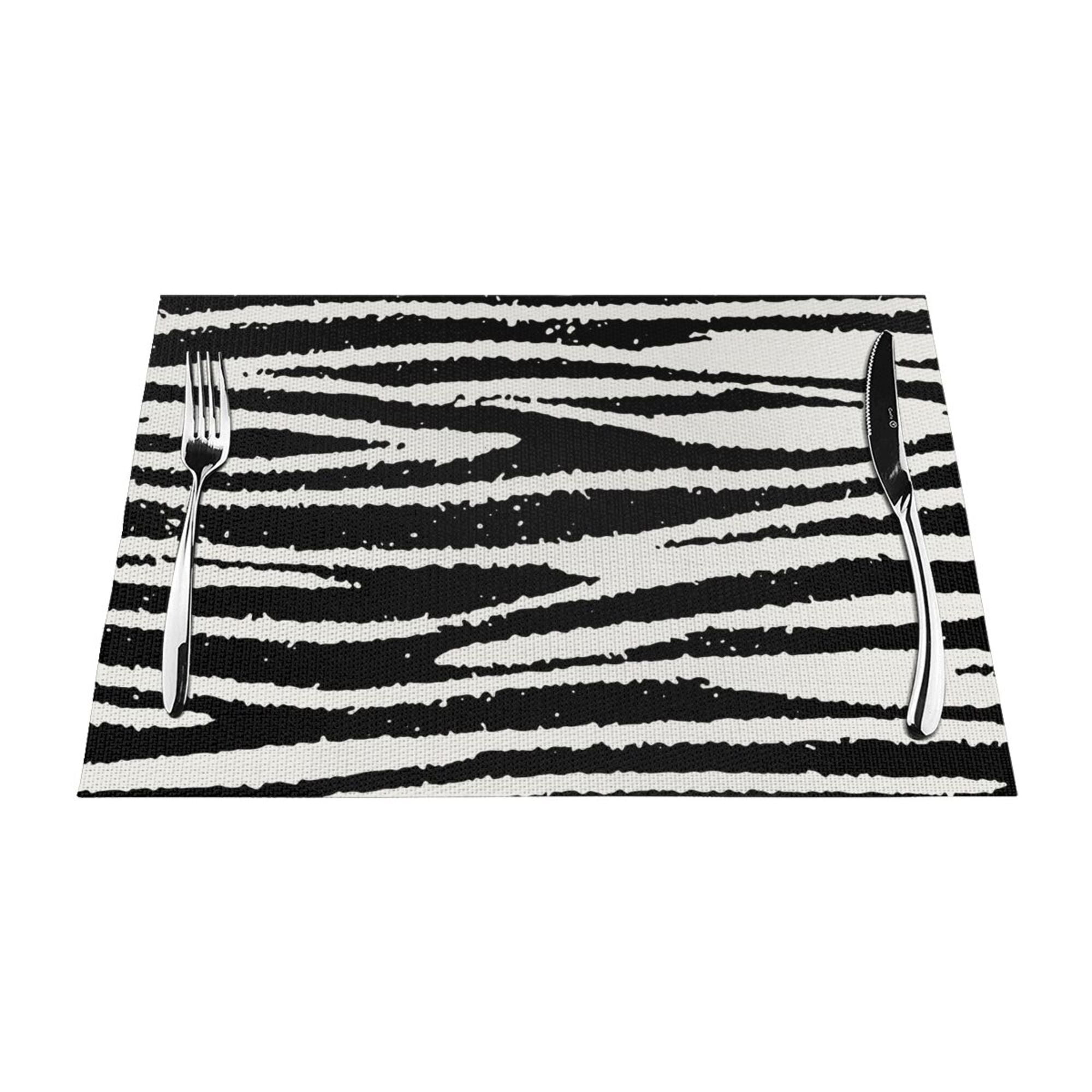 YFYANG Washable Heat-Resistant Placemats, 70% PVC/30% Polyester, Retro ...