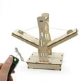 2024 Suspension Bridge Model Wooden Puzzle Drawbridge Diy Lifting