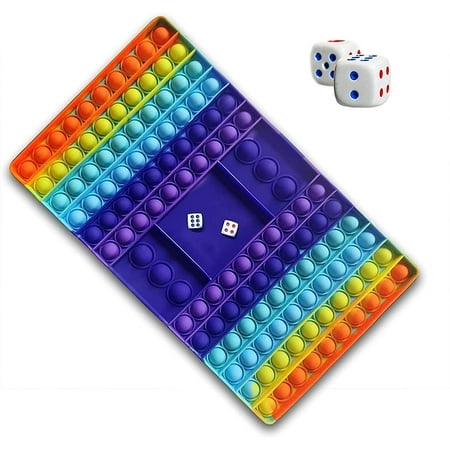 Poppit Fidget Toy,Jumbo Pop It Fidget Toy,Among Us Pop It, Rainbow ...