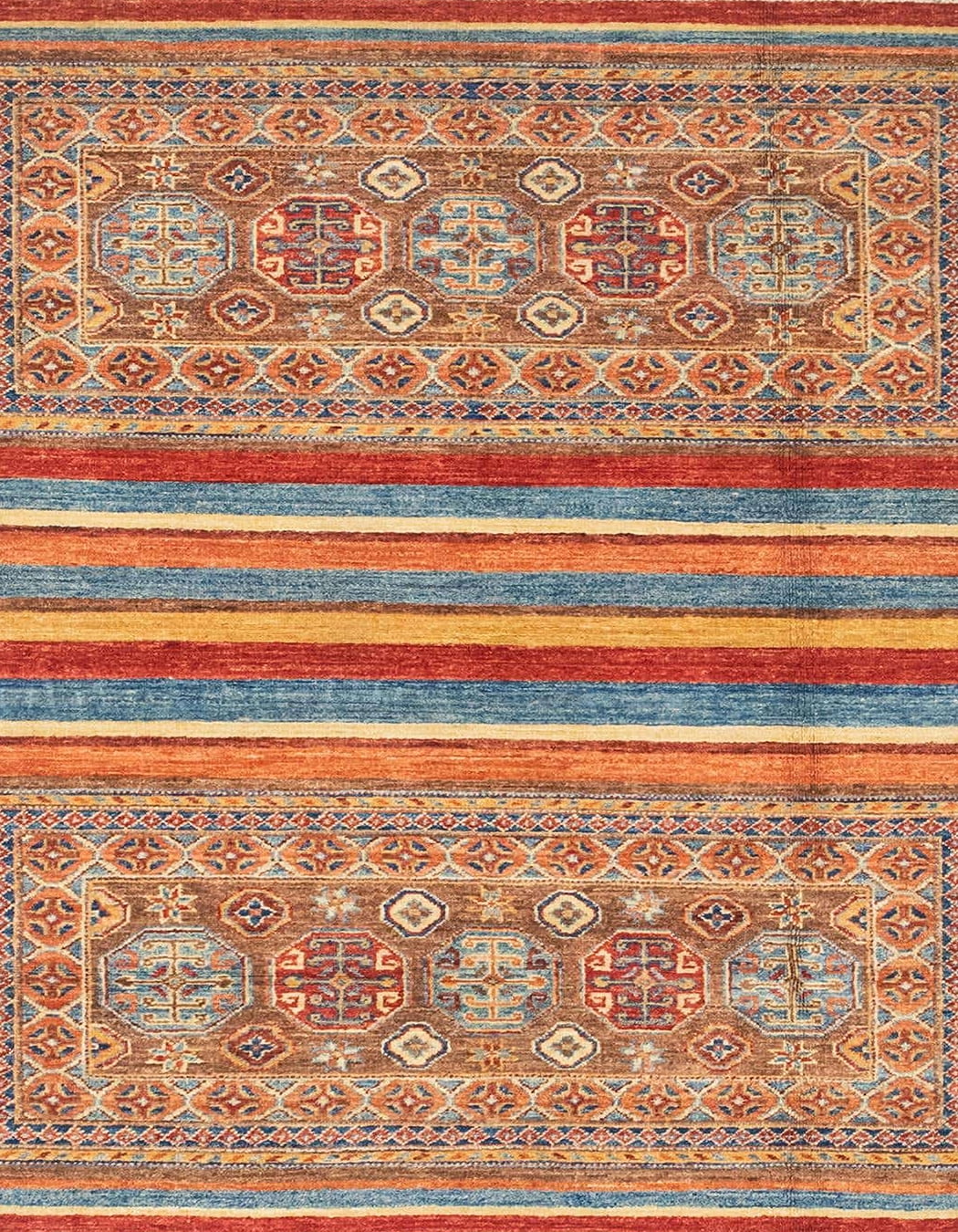 Ahgly Company Machine Washable Indoor Rectangle Abstract Light Copper ...