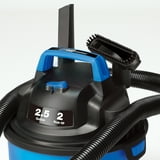 Vacmaster 2.5 Gal Wet/Dry Vacuum, 2 HP Portable Wall Mount with Water ...