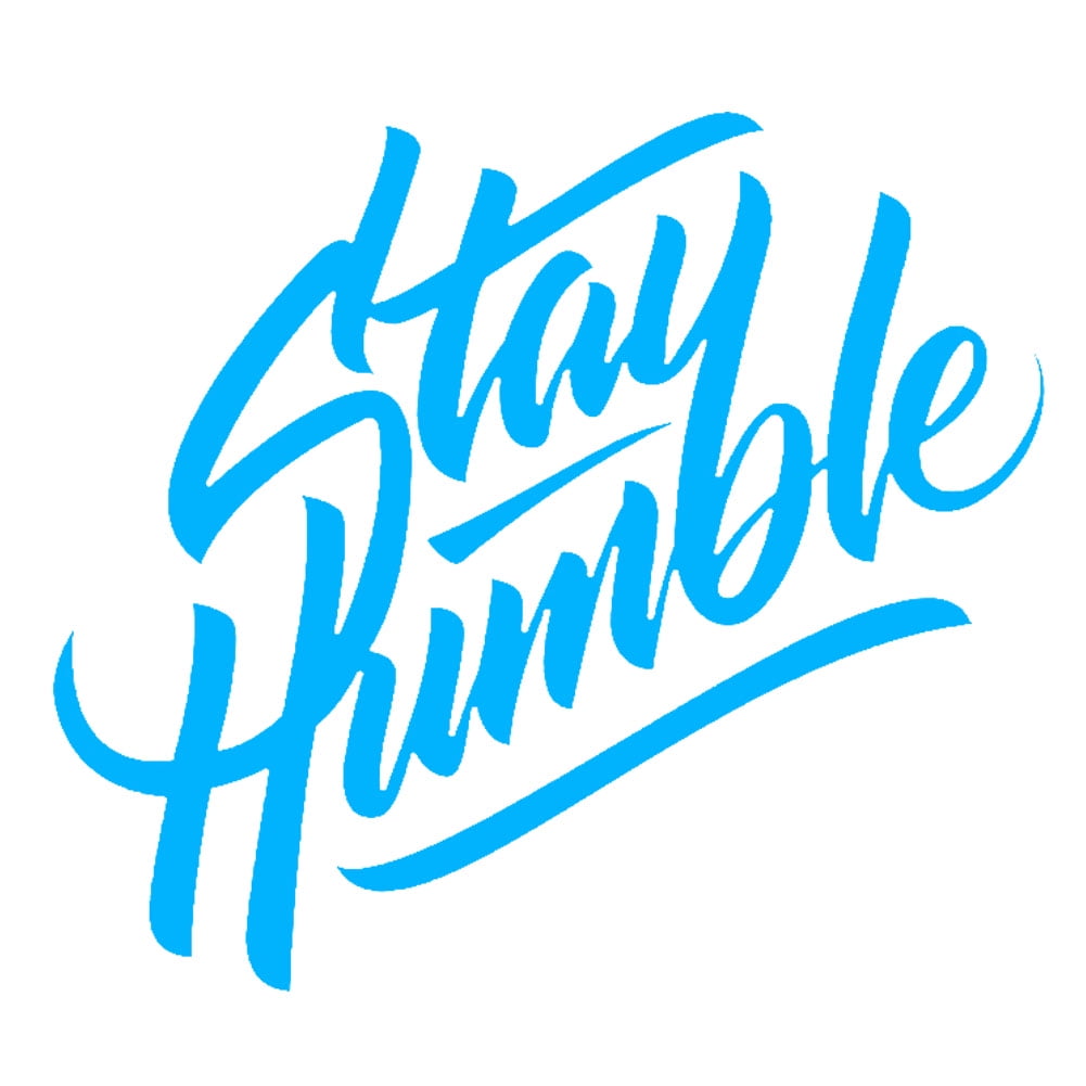 Hloma Stay Humble Letters Reflective Car Vehicle Body Window Decals ...