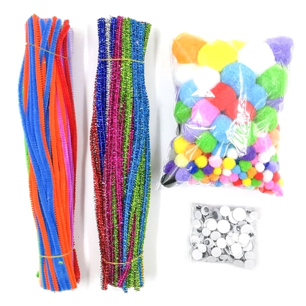 Pipe Cleaner Craft Set Professional DIY Preschool Toy with Pompom ...
