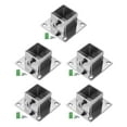 Menolana 5 Pieces Square Post Flange Floor Post Flange Deck Mount ...