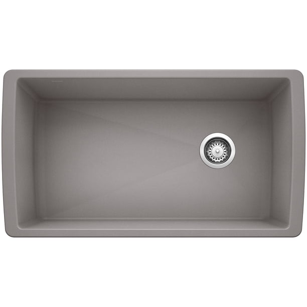 Blanco DIAMOND Super Single Bowl SILGRANIT Sink Metallic Gray - Walmart.com