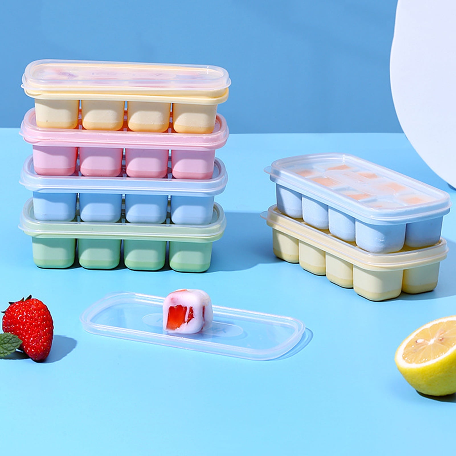 Happy date Ice Cube Tray Food Grade Super Soft TPE Ice Ball Maker DIY ...