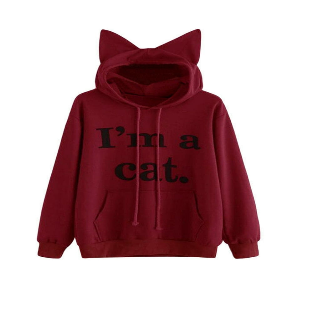 Click here for Generic Women Casual Cat Long Sleeve Hoodie Sweats... prices