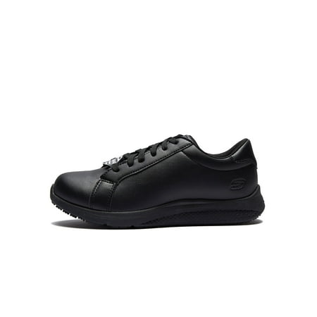 Skechers Women's Lace up Athletic Food Service Shoe, Black | Walmart Canada