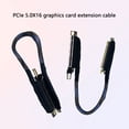 Fast Speed PCIE 5.0 X16 Graphics Card GPU Extension Cable with Silver ...