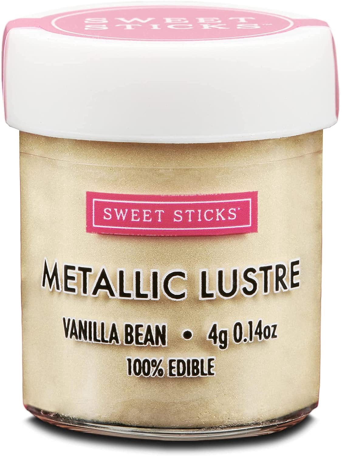 Sweet Sticks Metallic Luster Dust Color Powder, 4 Grams Vanilla Bean ...