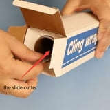 ALL PRIDE Food Film Cling Wrap Dispenser with Slide Cutter, 500 Sq Ft ...