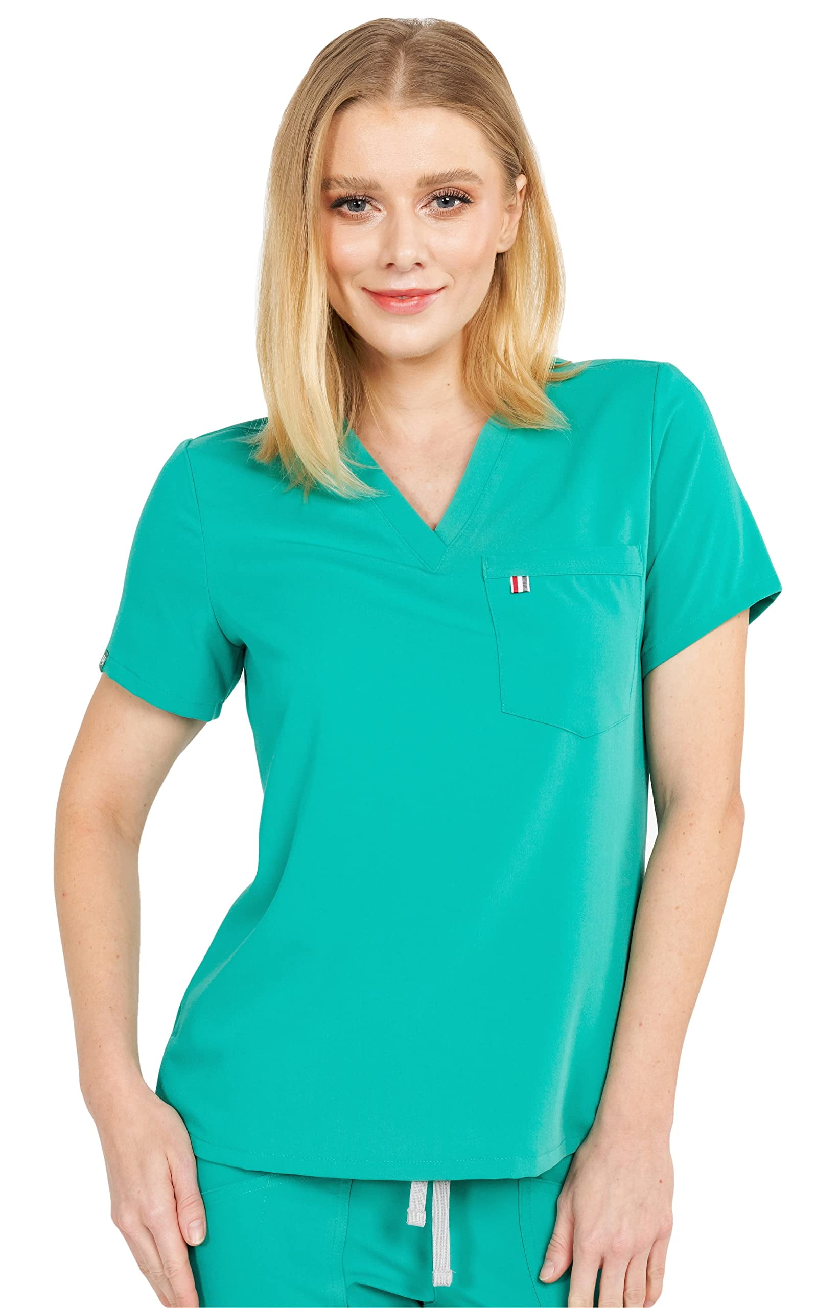 Mediclo Women's Medical Scrub Top - Sal Essential Eco Friendly ...