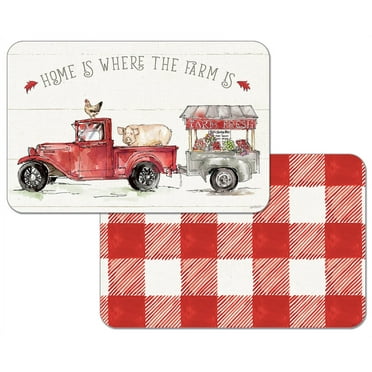 Wipe-Clean Reversible Decofoam Place mats, Ocean View, Set of 2, Made ...