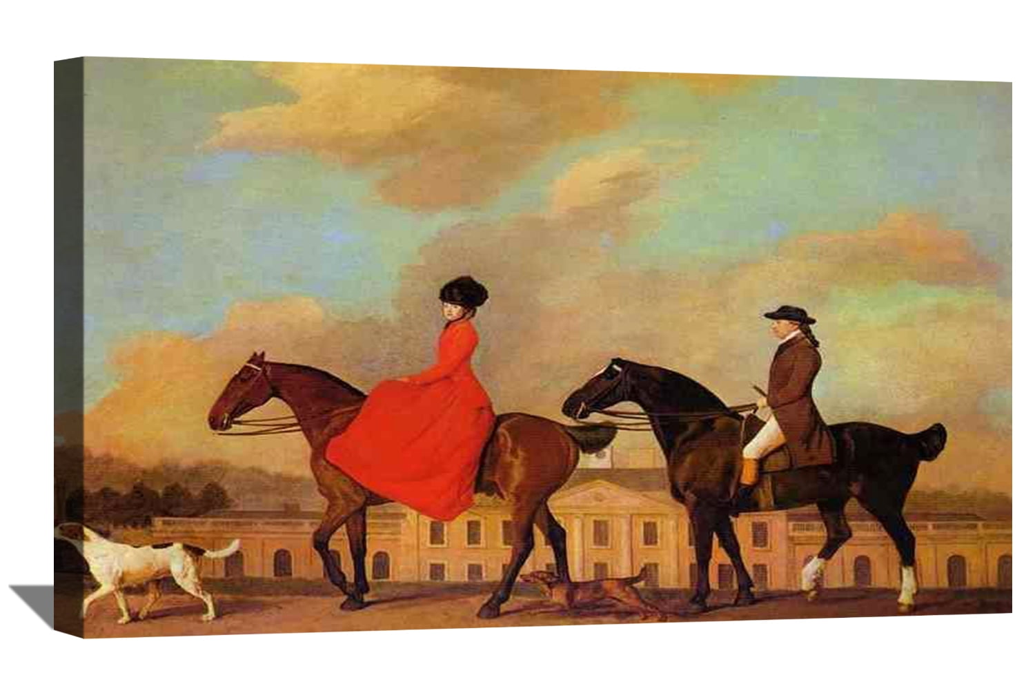 George Stubbs Paintings Sporting Art Print John And Sophia Musters ...