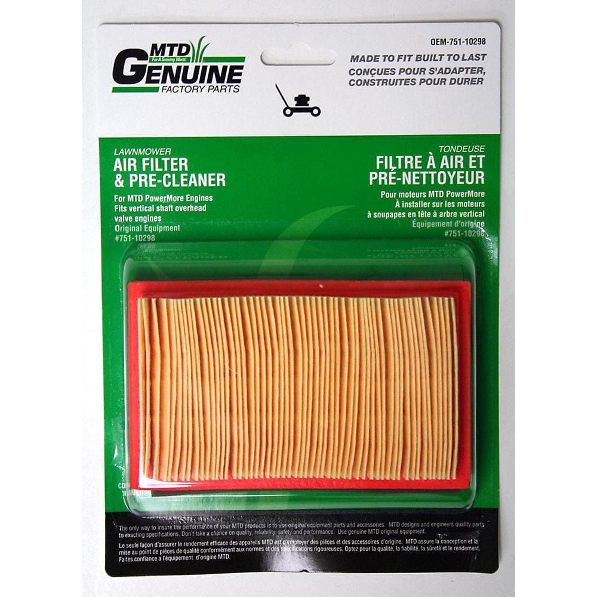 Click here for Mtd Oem Mtd Air Filter Cartridge For Mtd Powermore... prices