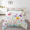 Erosebridal Watercolor Flower Bedding Sets Queen with Comforter, Daisy ...