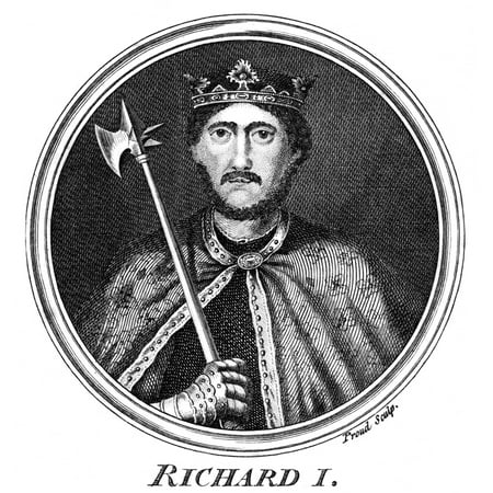 Richard I (1157-1199). /Nsurnamed Coeur De Lion Or Lion-Hearted. King ...