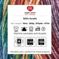 Red Heart® Bitty Stripes™ #4 Medium Acrylic Yarn, 10oz/283g, 515 Yd (2 ...