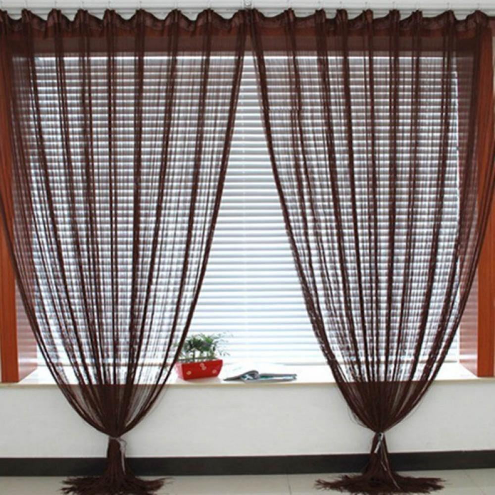 Door Window Panel Room Divider String Curtain Chic Strip Tassel 13 ...