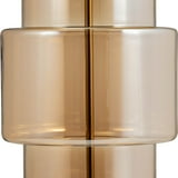 Sagebrook Home Glam Glass, 30" Lustered Table Lamp, Gold, Cylinder - 18 ...