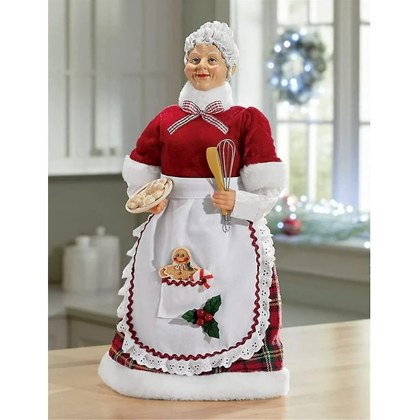 Cooking Santa Claus And Mrs. Clause, Standing Santa Claus Standing ...