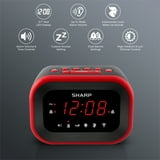 Sharp Super Loud Alarm Clock, 6 Alarm Sounds up to 115dB, Dual Alarms ...