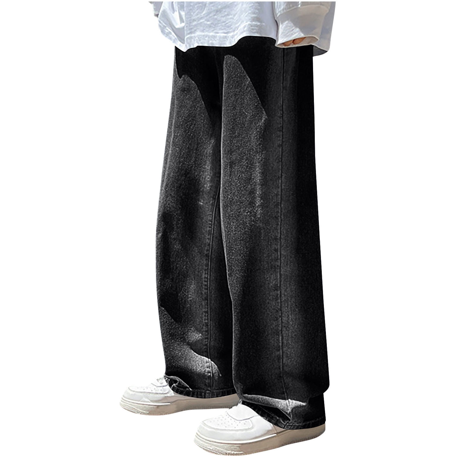 Click here for Uamvsh Mens Loose Fit Wide Leg Jeans Trendy Gradie... prices
