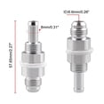 YAHHU AN6 - 5/16 Hose Barb Adapter Fittings for Fuel Tank Fuel Cell Car ...