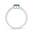 2wist Designs 925 Sterling Silver Statement Ring Round Emerald Green ...