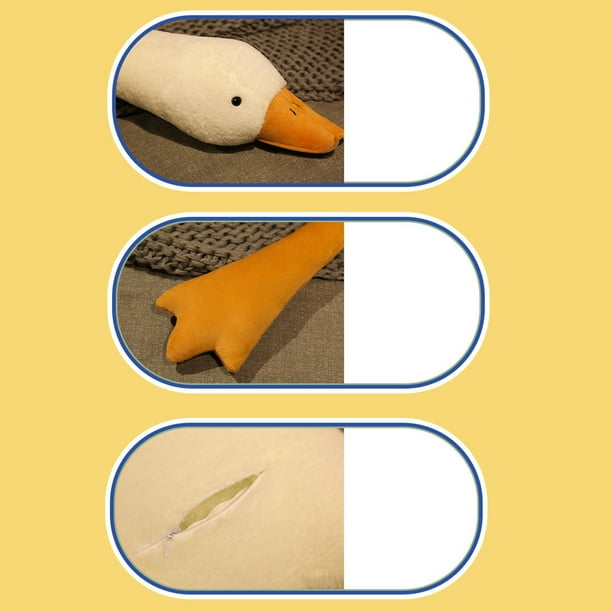 Goose Doll Goose Plush Toy Stuffed Animal Toy Big White Goose Shape ...