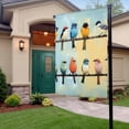 Colorful Birds Garden Flags for Outside Blue Teal Yellow Red Double ...