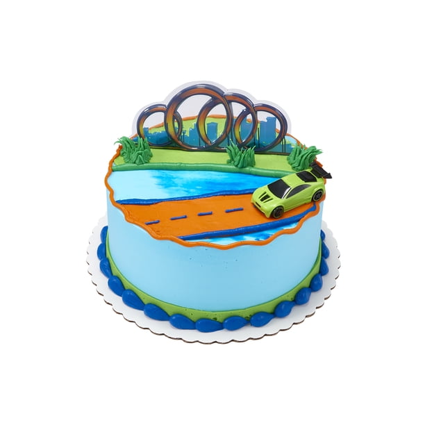 Hot Wheels Round Cake - Walmart.com