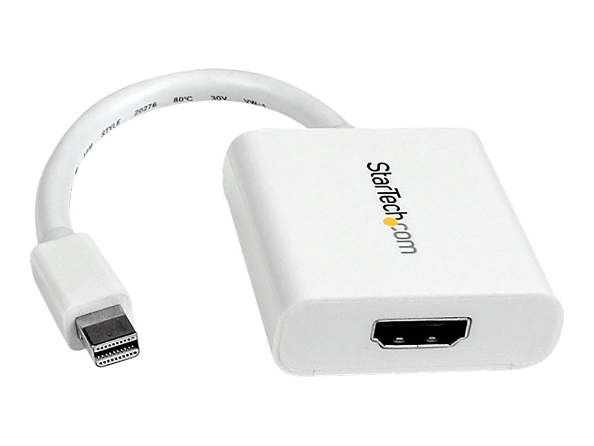 StarTech Mini DisplayPort to HDMI Video Adapter Converter, White ...