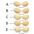 2pcs Tone-In-Color Invisible Silicone Bra with Natural Push-Up Adhesive ...